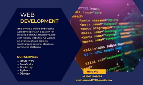 Be Your Frontend And Backend Web Developer Using Htmlcssbootstrapjavascript By Sarmad0427