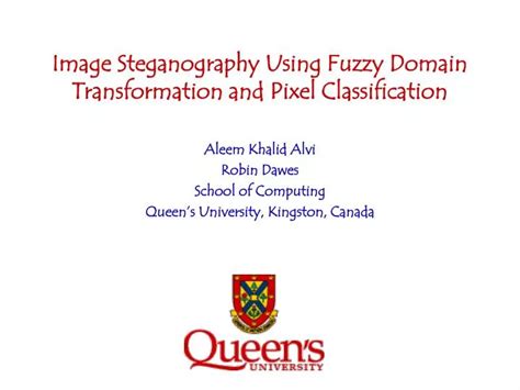 ppt image steganography using fuzzy domain transformation and pixel