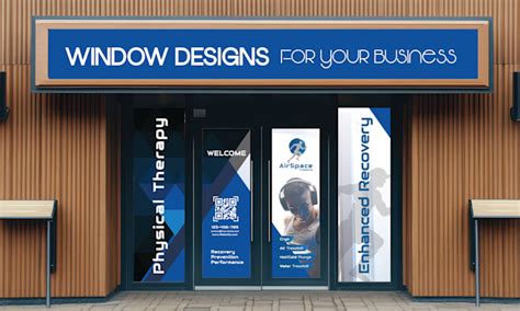 Design A Modern Vinyl For Your Door And Windows Of Shopfront By