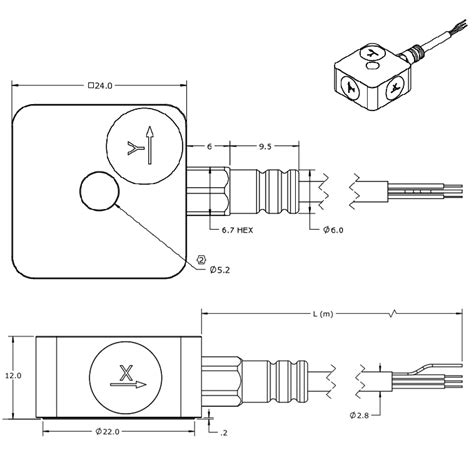Piezoelectric Accelerometer Voltage Type Iepe 3323a Piezoelectric