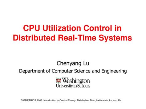 PPT CPU Utilization Control In Distributed Real Time Systems PowerPoint Presentation ID