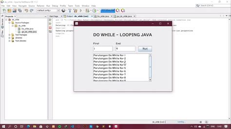 Gui Do While Looping Tutorial In Netbeans Ms Tech Youtube