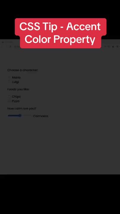 Net Ninja On Linkedin Todays Css Tip Accent Color Property 🥷🙌