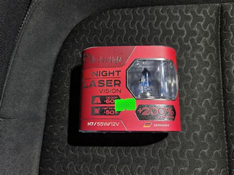Замена ламп ближнего света на Clearlight H7 12V-55W Night Laser Vision ...