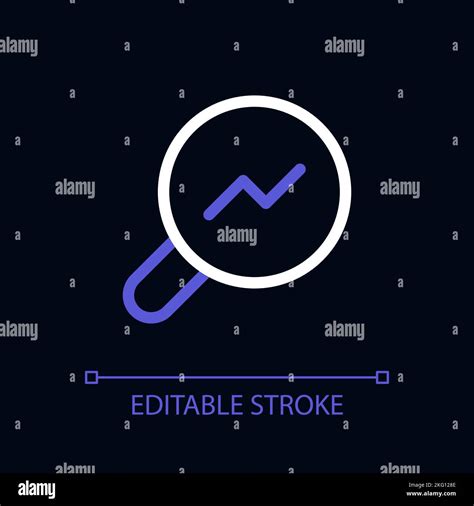 Analytic Tool Pixel Perfect Color Linear Ui Icon For Dark Theme Stock Vector Image And Art Alamy