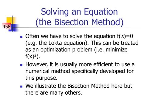 Ppt Interlude Optimization And Other Numerical Methods Powerpoint Presentation Id446279