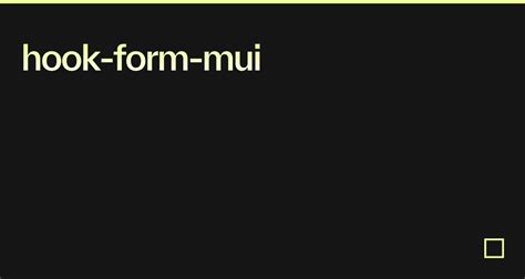 hook form mui codesandbox
