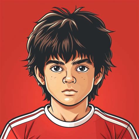 Captain Tsubasa Illustration Icon Cartoon Graphics Premium Ai Generated Image