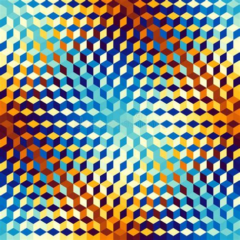 Geometric Seamless Pattern Of A Cubes In Low Poly Style Stock Vector Illustration Of Cubes