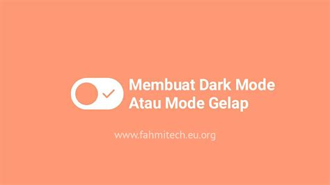 cara membuat dark mode atau mode gelap di blogspot blogger fahmicog