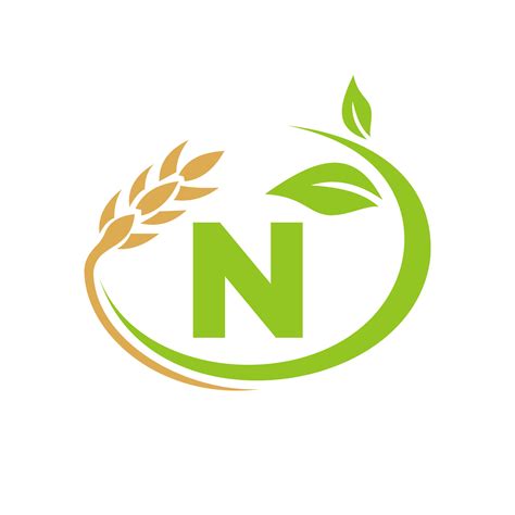 Letter N Agriculture Logo And Farming Logo Symbol Design