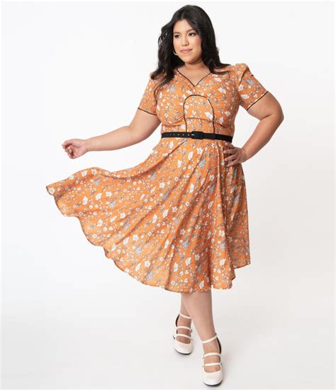 Plus Size Swing Dresses Page 5 Unique Vintage