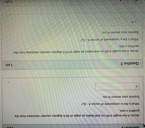 solved question 16 1 pts vector k vector b vector c use