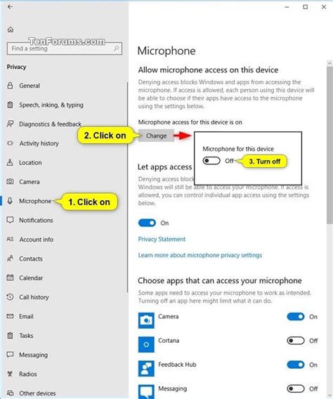 enable or disable microphone in windows tutorials