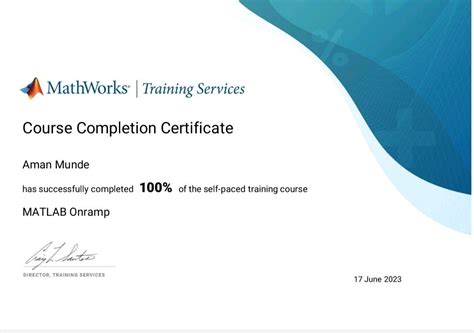 Aman Munde On Linkedin Matlab Course Certificate 😇