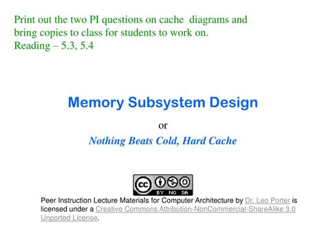 Ppt Memory Subsystem Design Powerpoint Presentation Free Download Id4748860