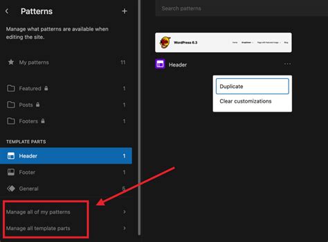 Site Editor Patterns Documentation Site Editor Patterns Documentation