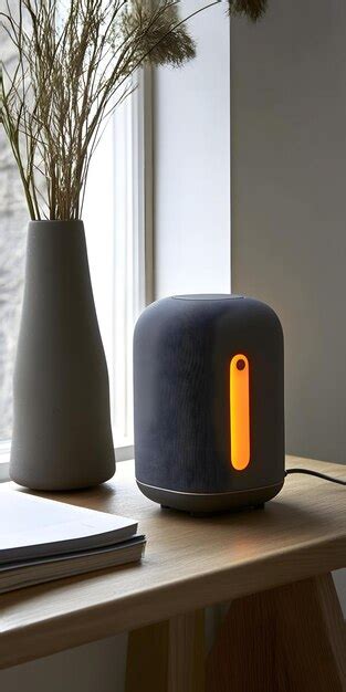 Smart Home Hub With Glowing Indicators Premium Ai Generated Image