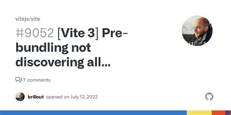 Vite 3 Pre Bundling Not Discovering All Dependencies · Issue 9052