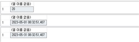 Mssql Datetime 특정 날짜 구하기