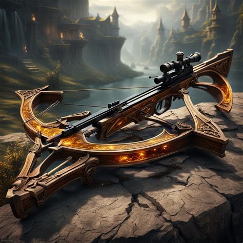 Medieval Fantasy Amber Crossbow Ai Generated Artwork Nightcafe Creator