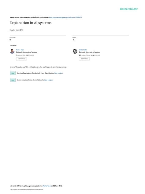 Explanation In Ai Systems Revised Pdf Causality Inference