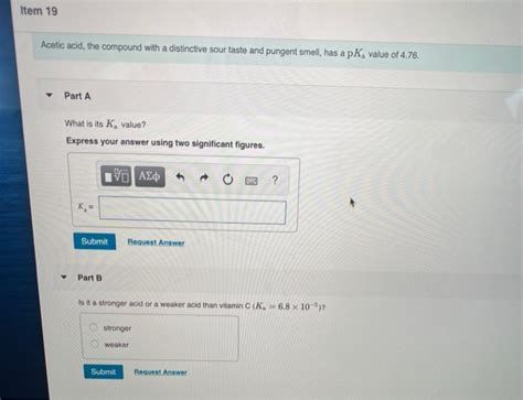 Solved Part A Estimate The PK Values Of The Following Chegg Com