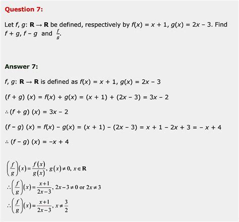 Mp Board Solution Class 11 Th Math Chapter 2 Relations And Functions