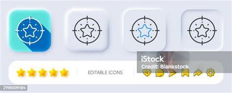별 모양 대상 선 아이콘입니다 별점 표시 최고 순위 뉴모픽 버튼 벡터 3차원 형태에 대한 스톡 벡터 아트 및 기타 이미지 3차원 형태 Championship 경쟁