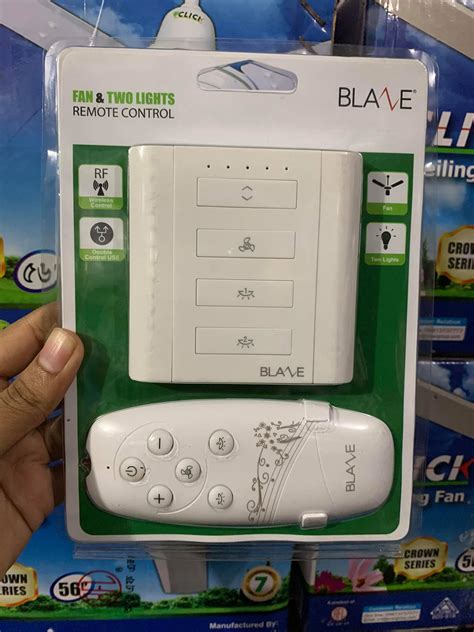 Click Remote Control Switch 1 Fan With Regulator And 2 Light Daraz