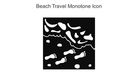 Beach Travel Monotone Icon In Powerpoint Pptx Png And Editable Eps Format PPT PowerPoint