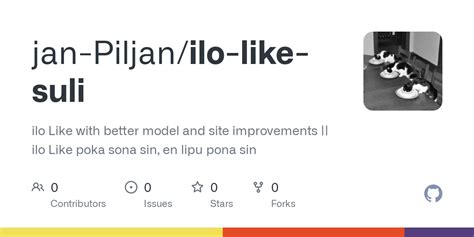 GitHub Jan Piljan Ilo Like Suli Ilo Like With Better Model And Site Improvements Ilo Like