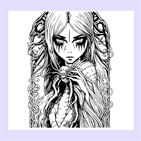 Goth Girl Coloring Pages [2025]
