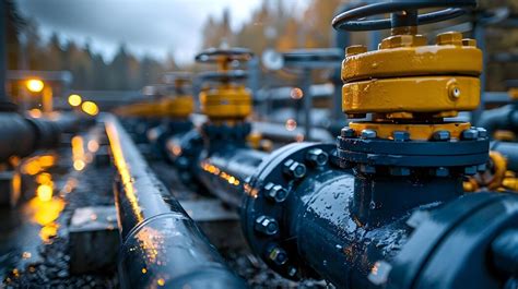 Premium Photo Industrial Symphony Gas Pipeline Network Concept