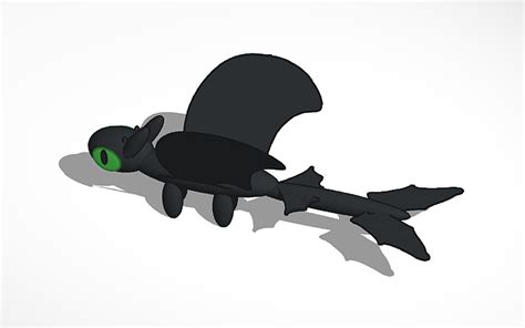 3d Design Toothless Tinkercad