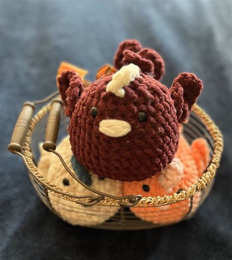 Crochet Chicken Plushie Etsy