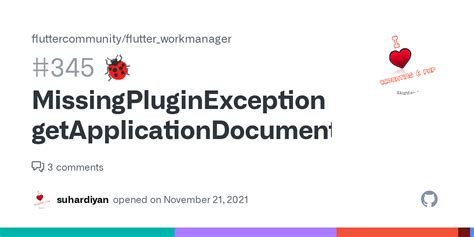 🐞missingpluginexception Getapplicationdocumentsdirectory · Issue 345