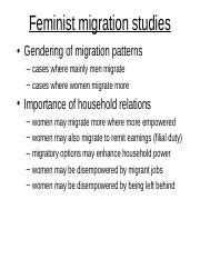 Understanding Women S Migration Impact On Gender Dynamics And Course Hero