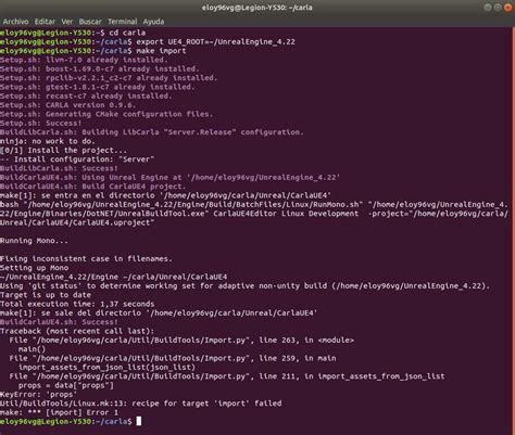 Error With Make Import Issue Carla Simulator Carla Github