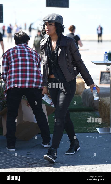 Brooke Burke And Leila Ali Do An Event At Hermosa Beach Featuring