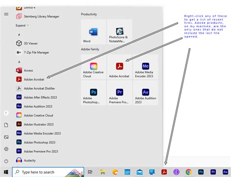 Most Recent Files Not Showing On Taskbar Adobe Product Community 10268255