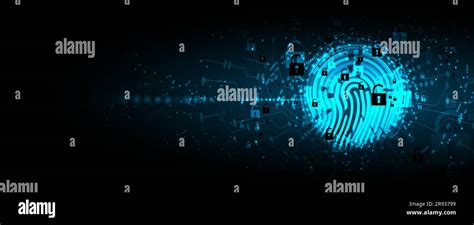 Internet Digital Syber Security Technology Concept For Business Background Lock On Circuit