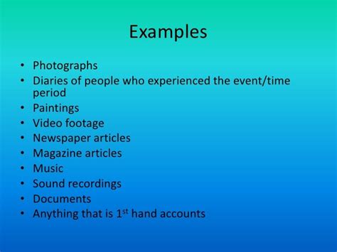 What Is A Primary Source