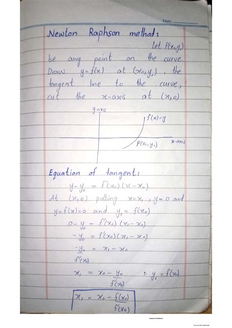 SOLUTION Newton Raphson Method Studypool