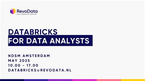 Databricks Dataanalyst Databricksworkshop Workshop Revodata