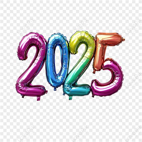 2025 3d 풍선 텍스트 효과 Png 일러스트 무료 다운로드 Lovepik