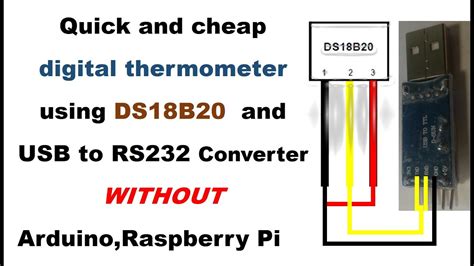 Ds18b20 Digital Thermometer Without Arduino Or Raspberry Pi Youtube