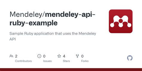 Github Mendeleymendeley Api Ruby Example Sample Ruby Application