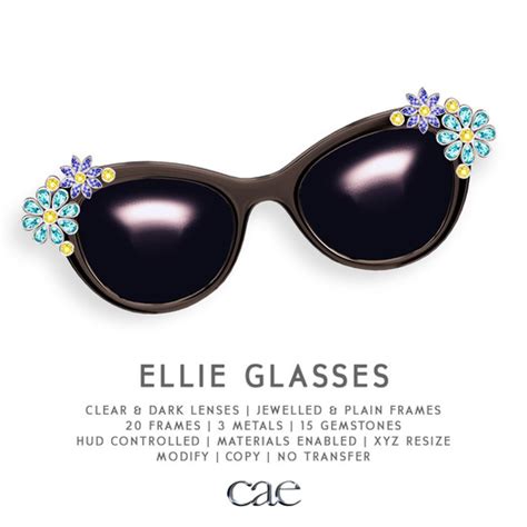 Second Life Marketplace Cae Ellie Glasses Bagged