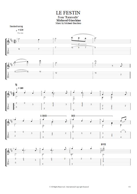 Le Festin From Ratatouille Tab By Michael Giacchino Guitar Pro